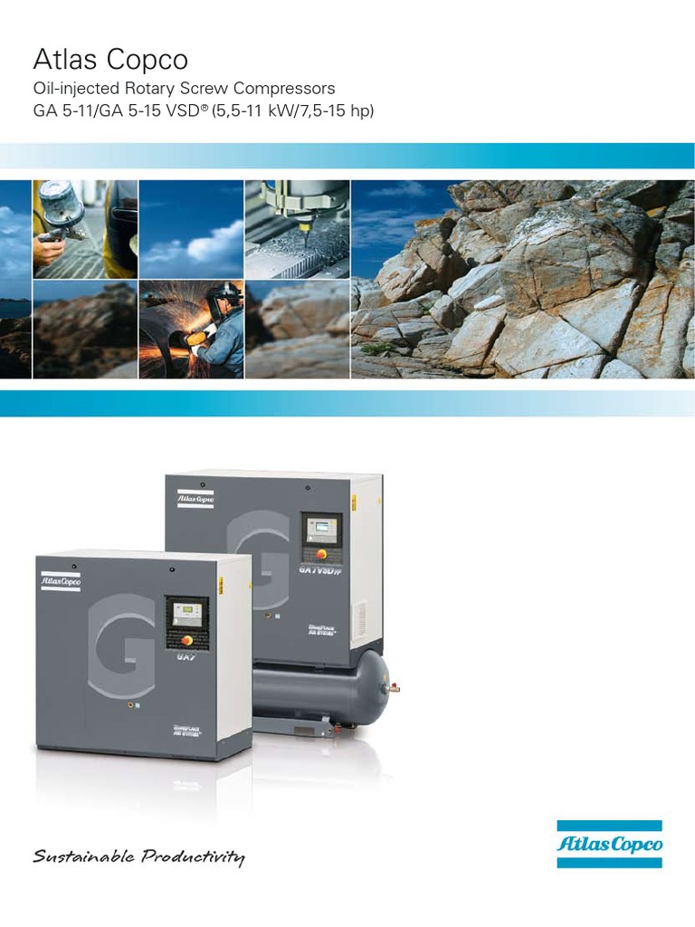 Atlas Copco Productsheet GA 7-11 | PDF | Clothes Dryer | Energy ...