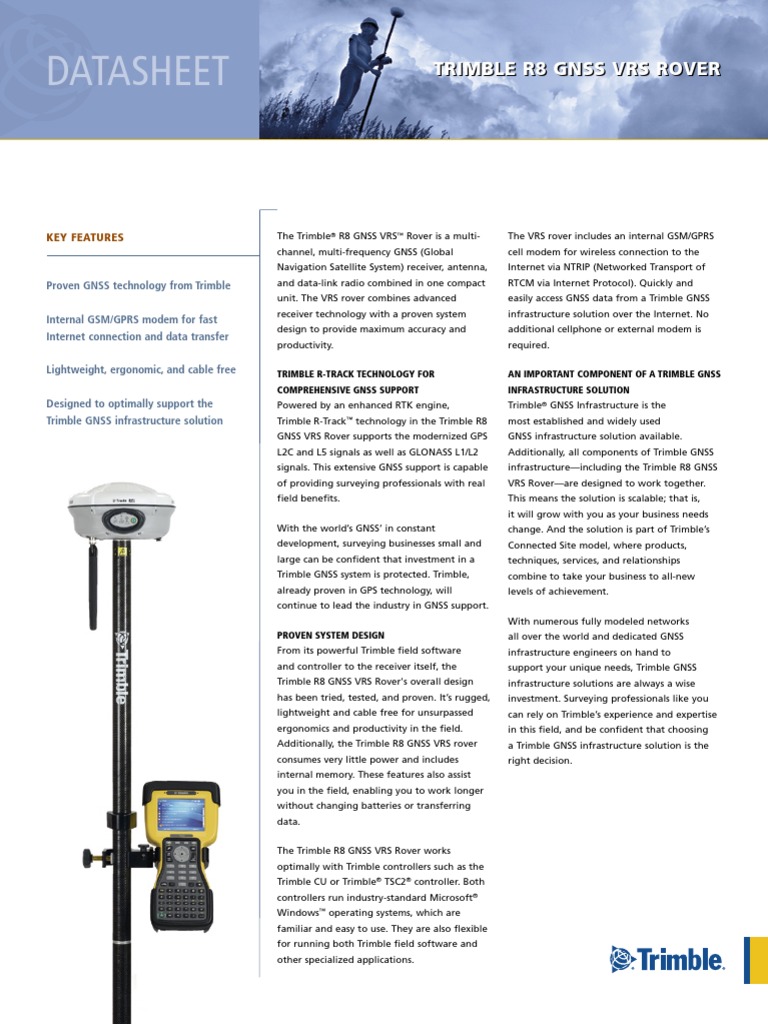 Trimble R8 | PDF | Global Positioning System | Surveying