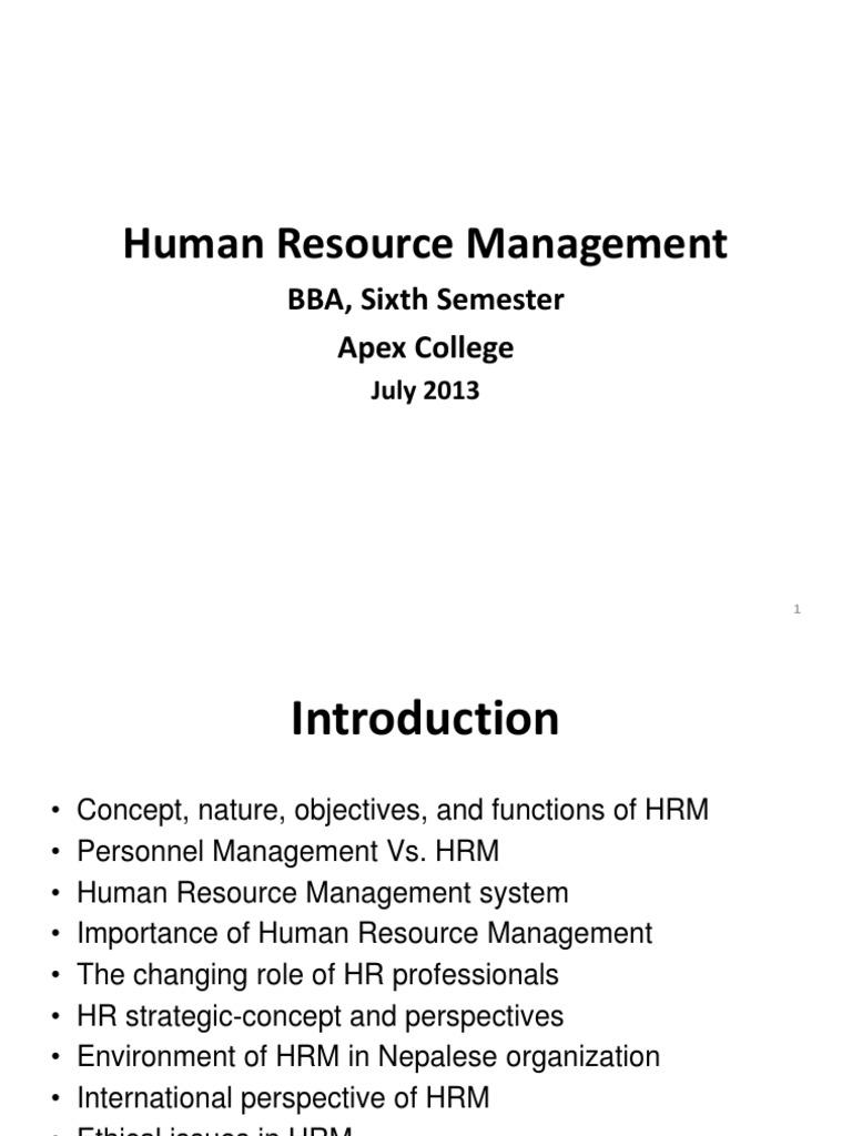 Human Resource Management | PDF | Human Resource Management | Human Resources