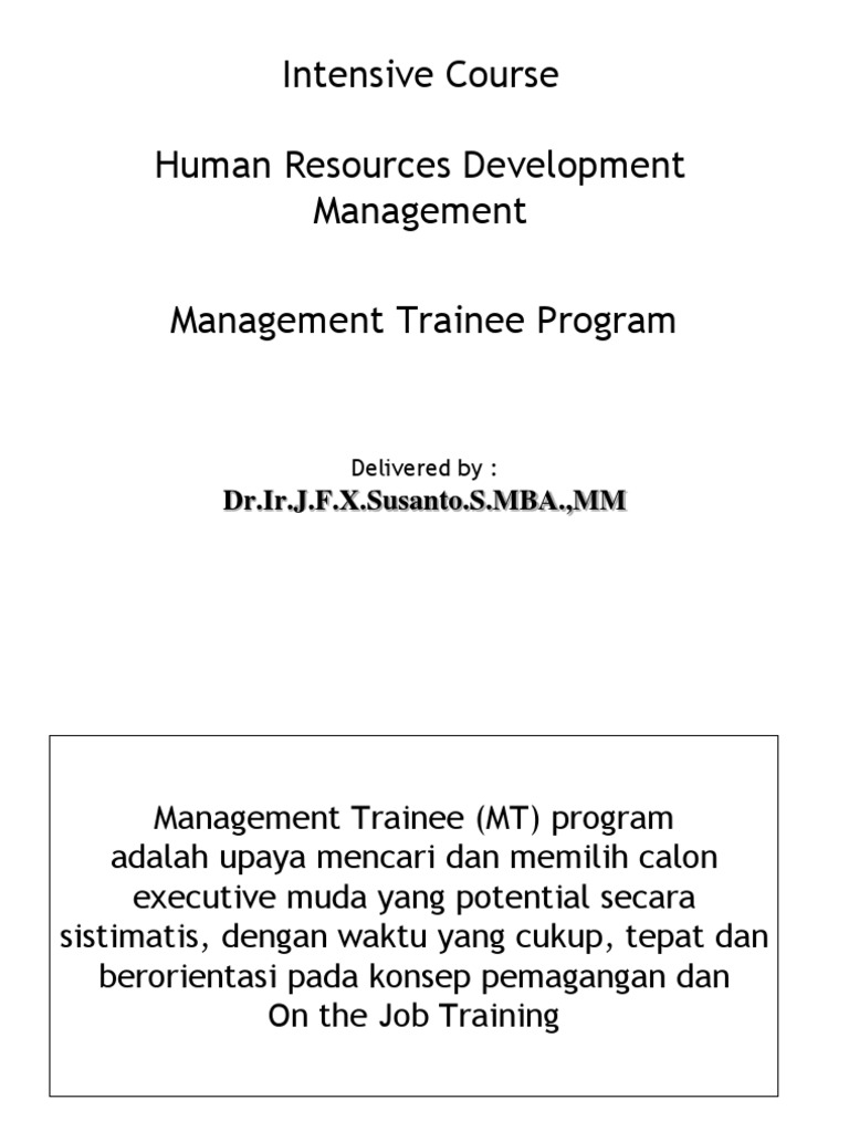 47 Management Trainee Program | PDF | Karier & Perkembangan | Bisnis