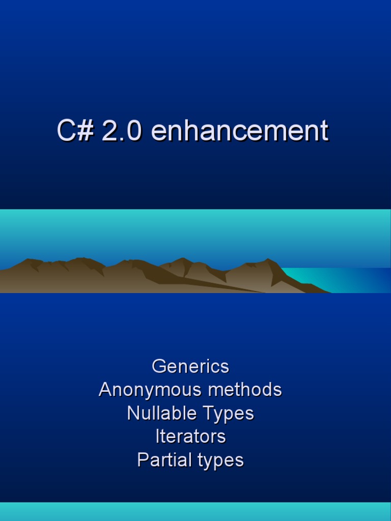 Generics Pdf C Sharp Programming Language Data Type 2379