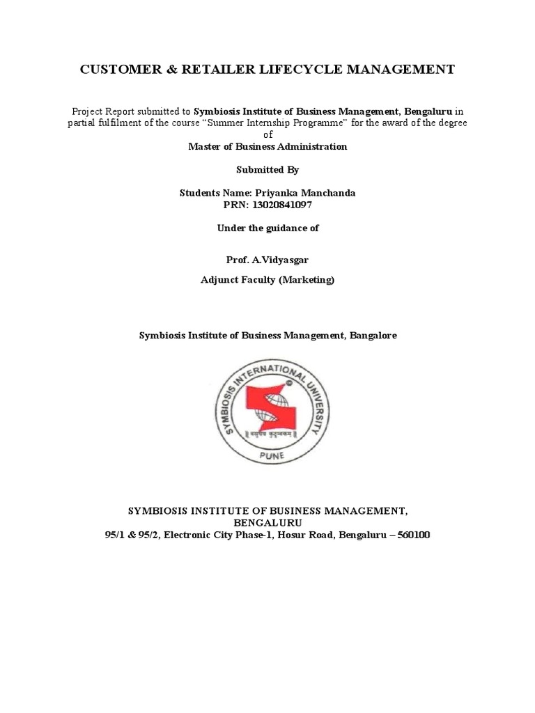 Customer & Retailer Lifecycle Management | PDF | Retail | Corporate ...