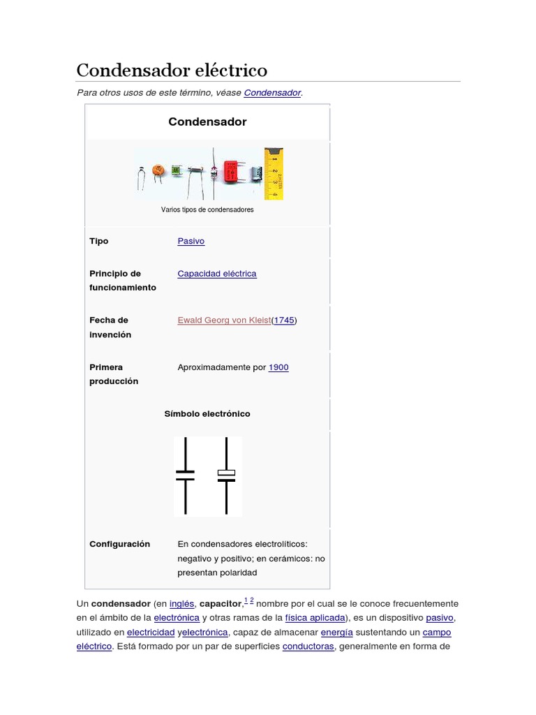 Aprenda Condensador | PDF | Condensador | Electromagnetismo