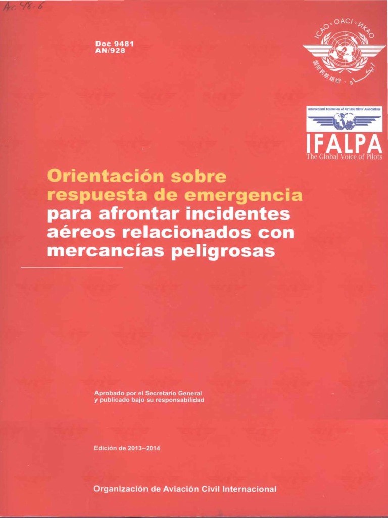 Doc. 9481 - Ed. 2013-2014 | PDF | Oxígeno | Avión