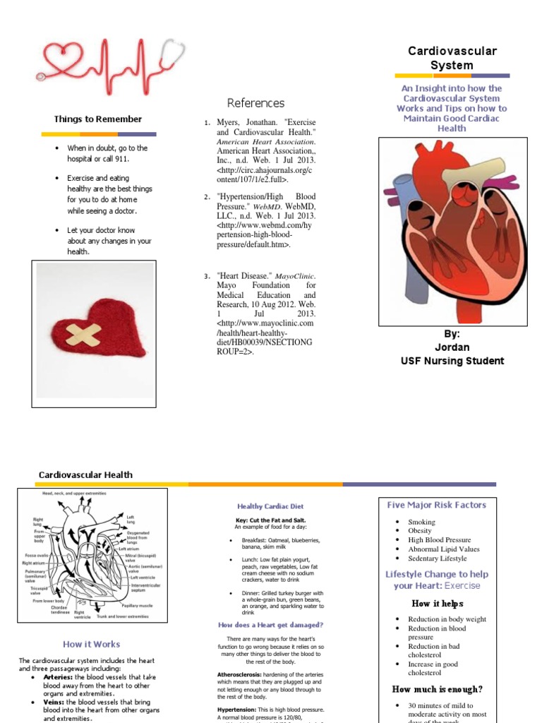 Pamphlet | PDF | Heart | Circulatory System
