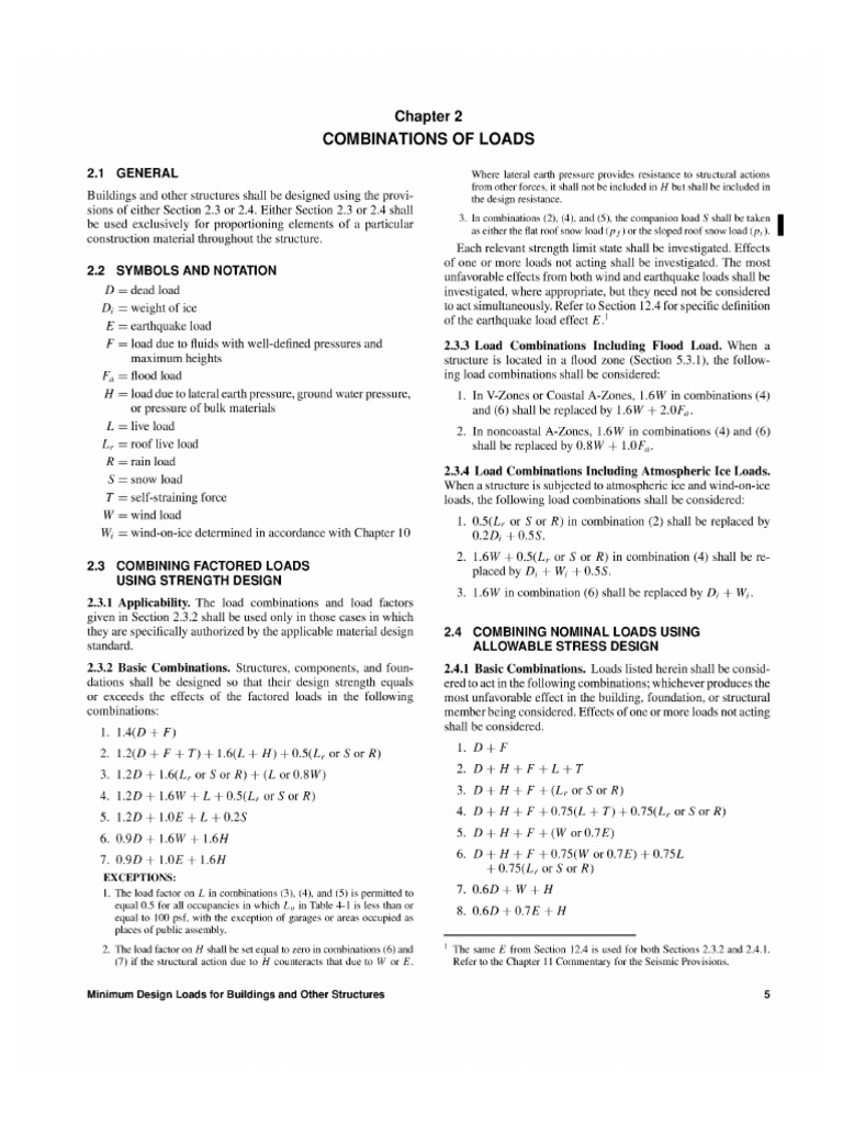 TABLA ASCE 7-05 Minimum Design Loads For Buildings and Other Structures ...