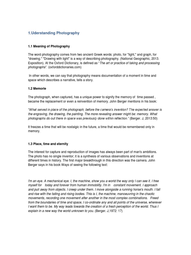 Essay Photography | PDF | Photograph | Invention