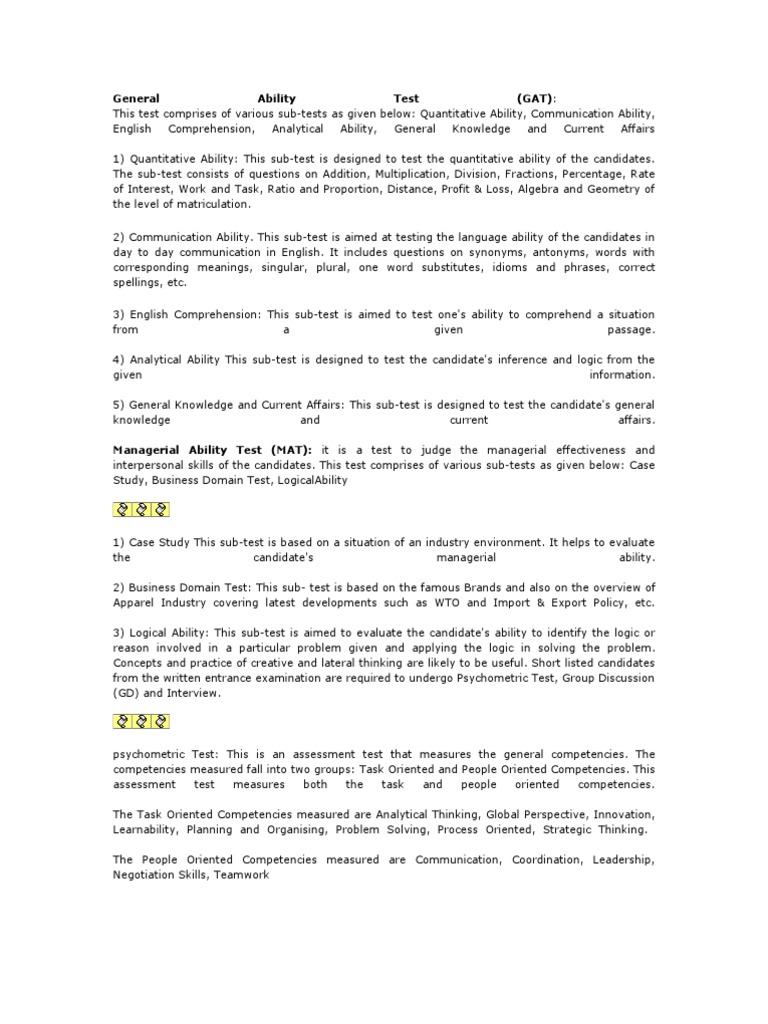 Overview of General Ability Tests | PDF | Psychometrics | Cognition