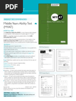 AGAT Test Sample Questions for Students | PDF | Reason | Cognition