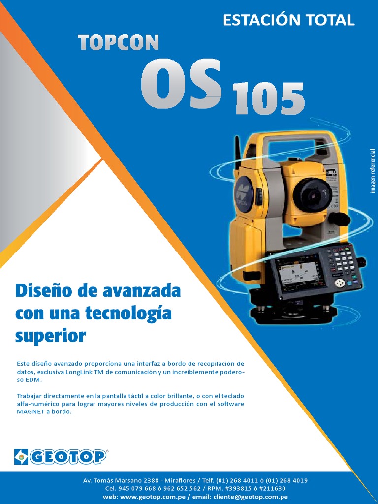 Estacion Total Topcon Os105 Geotopsac