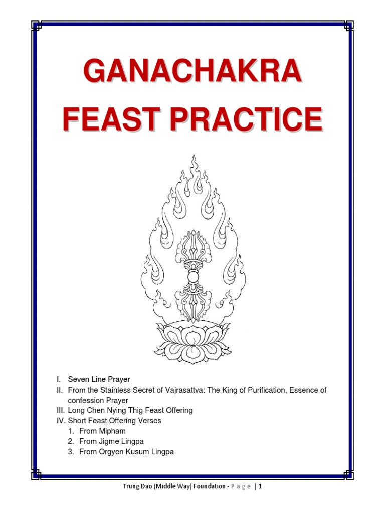 Ganachakra Feast Practice Guide | PDF | Indo Tibetan Buddhism ...