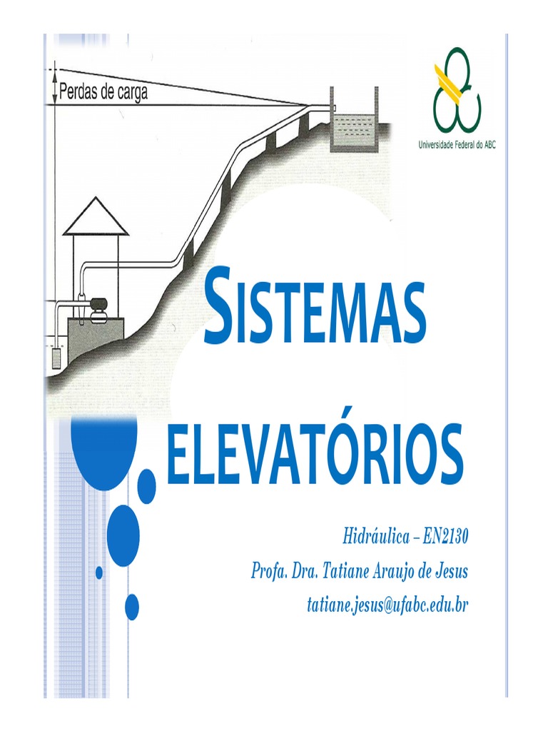 Sistemas Elevatórios: Componentes e Funcionamento | PDF | Líquidos | Física