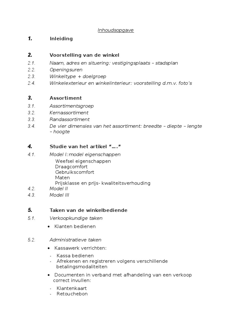 Voorstelling Winkel | PDF
