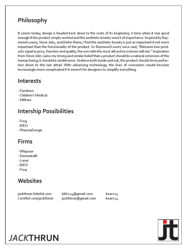 Design Philosophy and Inspirations | PDF