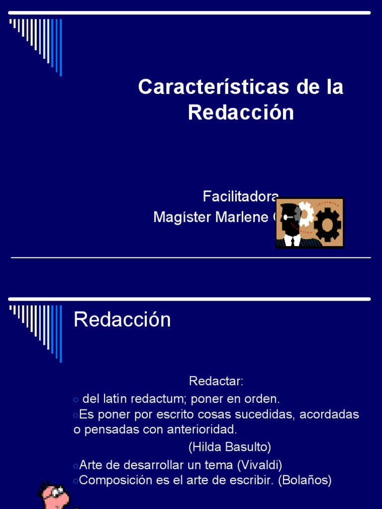 Caracteristicas de La Redaccion | PDF | Oración (Lingüística) | Información