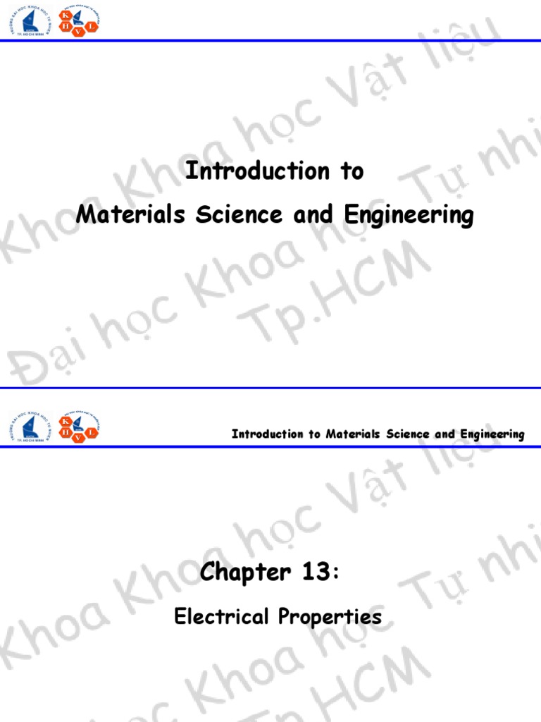 Electrical Properties of Materials | PDF | Dielectric | Electrical ...