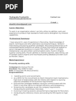 Resume Sivakumari Punna Mobile: 7730030364 Career Objective | PDF ...