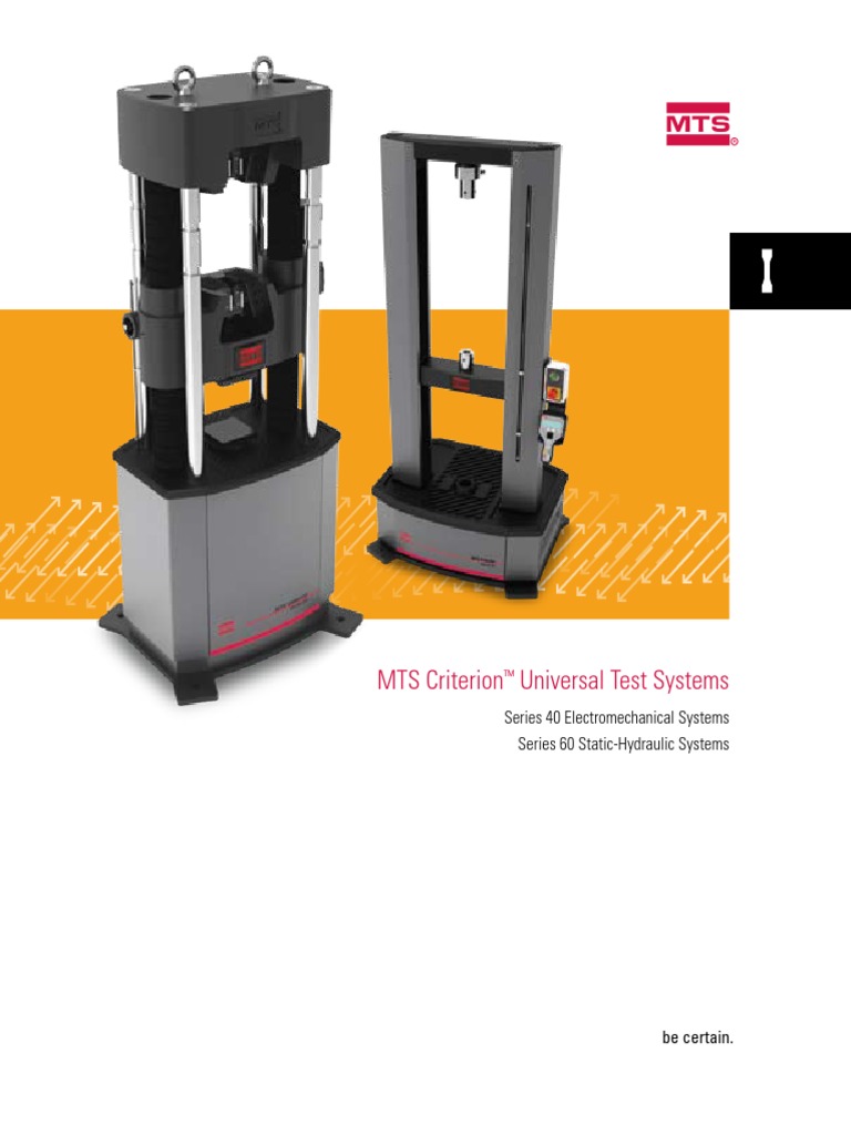 MTS Criterion Universal Test Systems | PDF | Calibration | Concrete