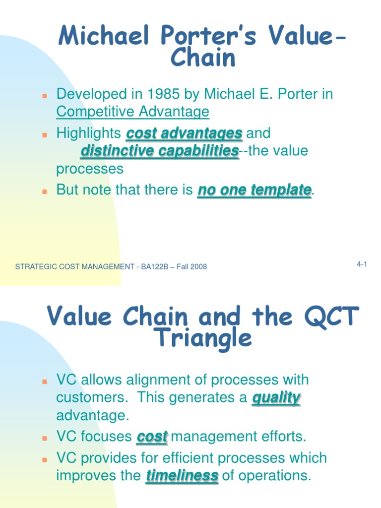 Michael Porter's Value Chain Insights | PDF | Value Chain | Supply Chain