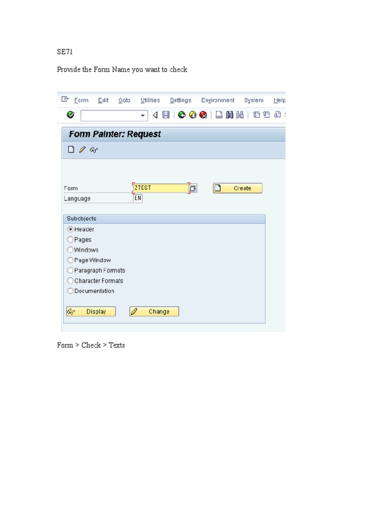 SE71 Sapscript Faqs | PDF