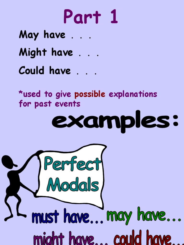 May Have - . - Might Have - . - Could Have - . .: Used To Give ...