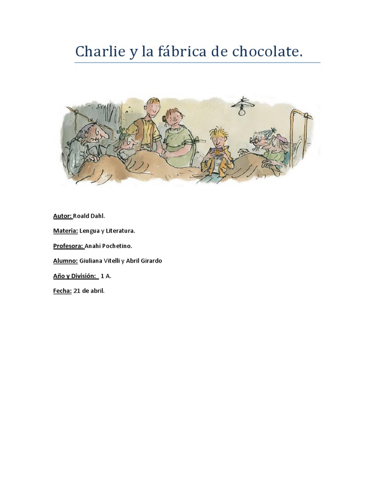 Charlie y La Fábrica de Chocolate | PDF | Agitación