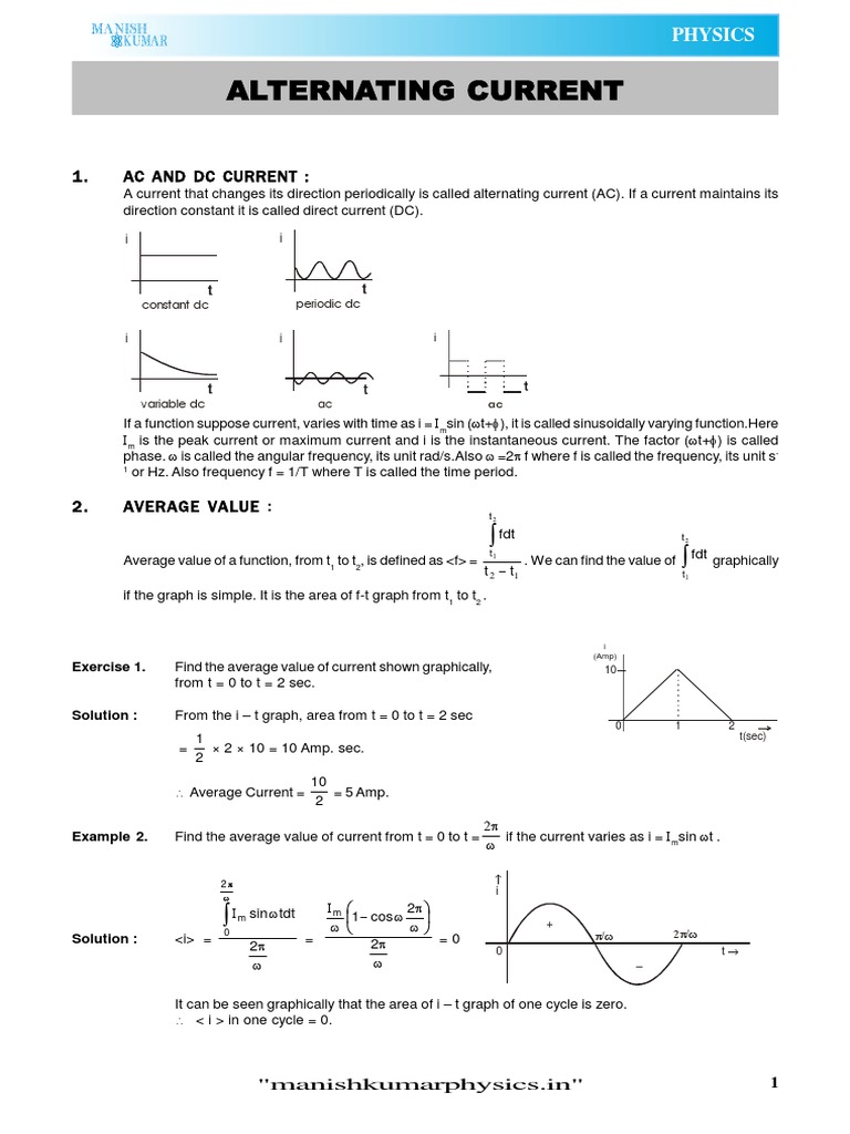 Alternative Current Theory - E | PDF | Inductor | Series And Parallel ...