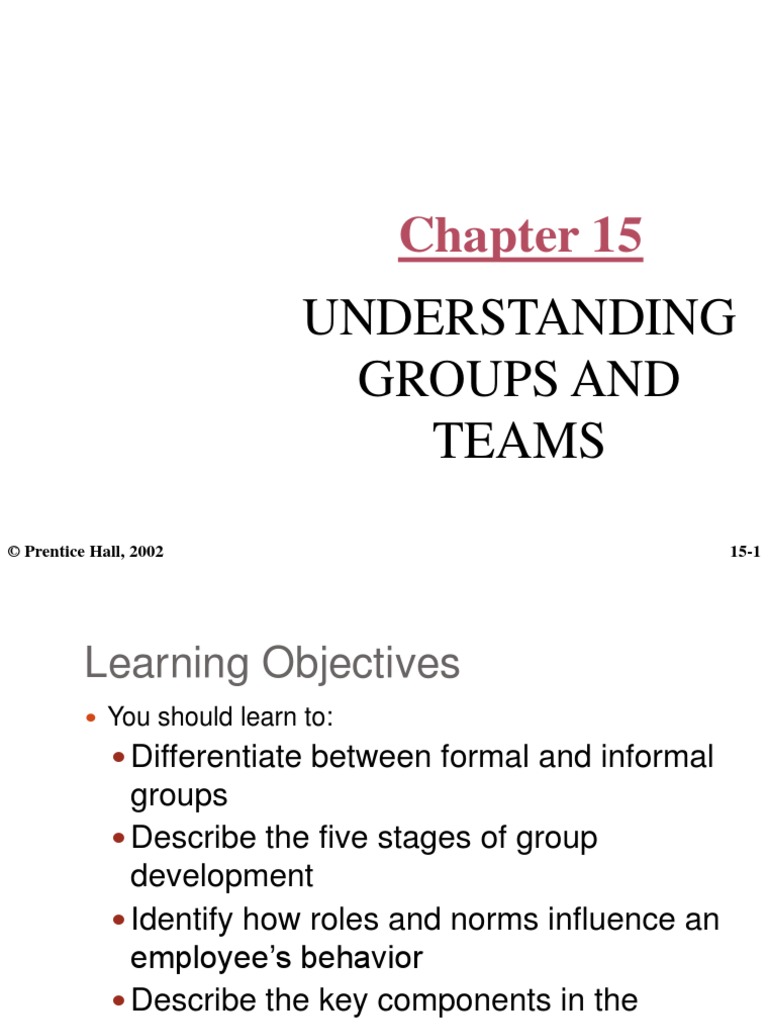 Understanding Groups and Teams | PDF | Goal | Conformity