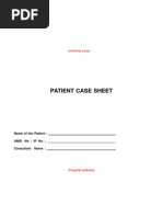 IPD Admission Checklist Format | PDF