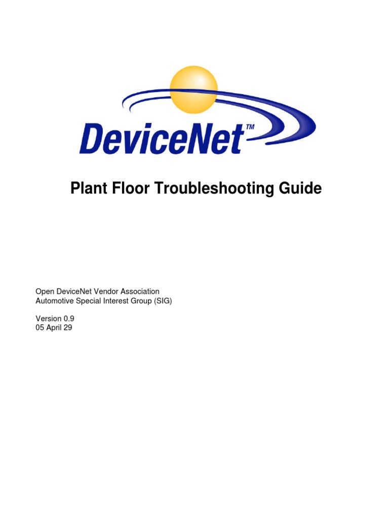 DeviceNet Troubleshooting Guide | PDF | Power Supply | Computer Network