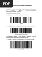 Configuracion Lectores de Codigo de Barra | PDF