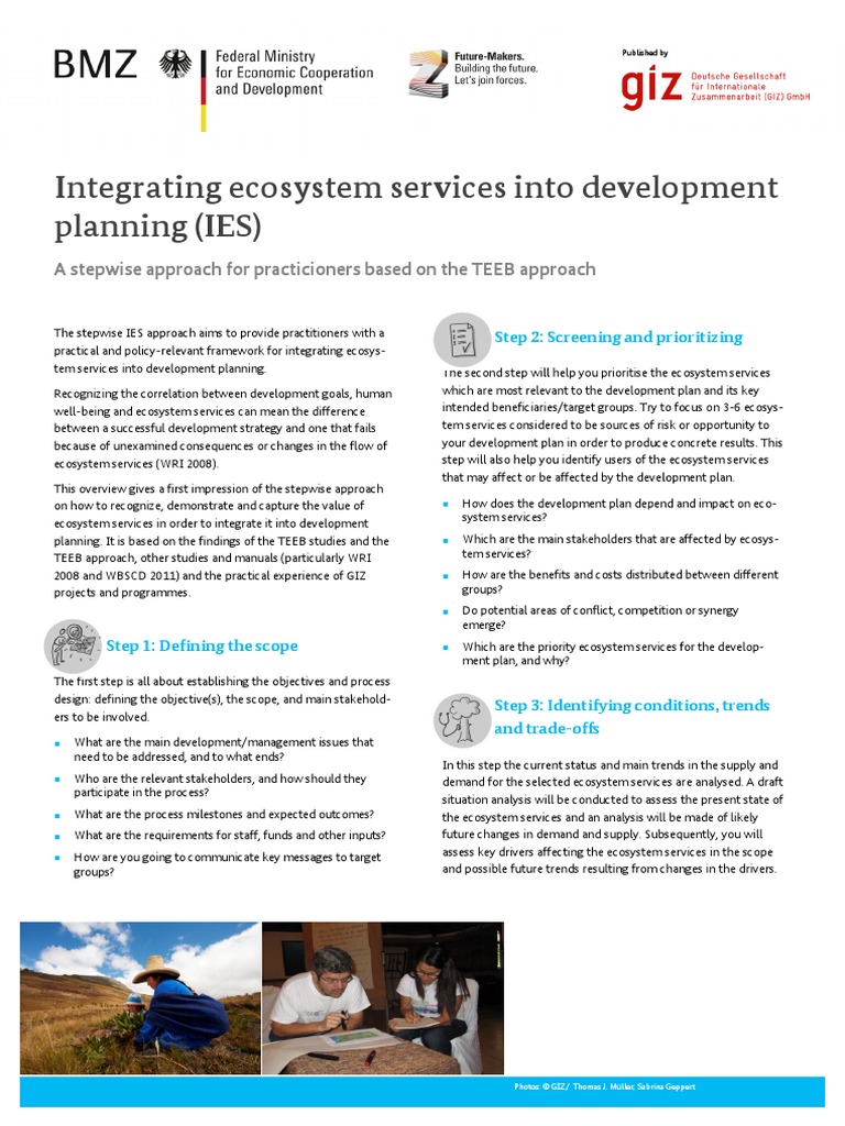 Biodiversity Integrating Ecosystem Services Developmen Pdf Ecosystem Services Natural 