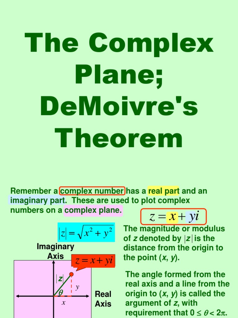 Complex Numbers in Polar Form and DeMoivres Theorem | PDF | Complex Number | Trigonometric Functions