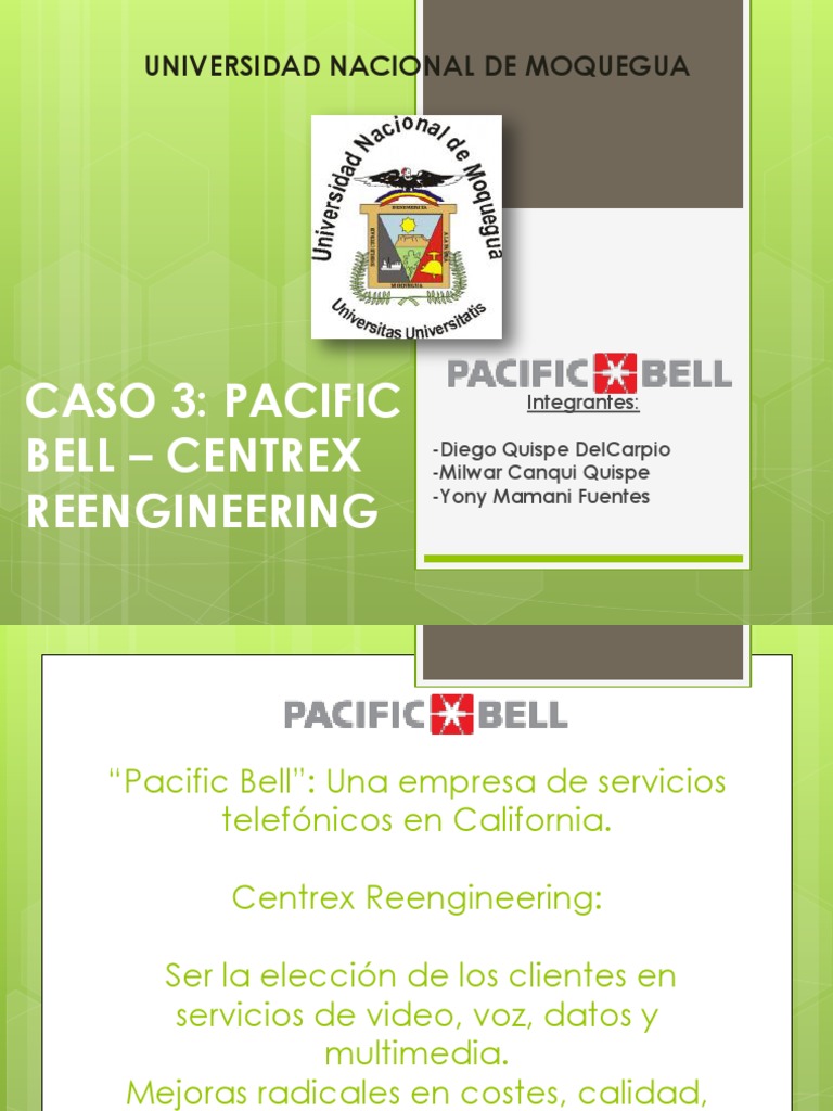 Reingeniería de Pacific Bell: Caso Centrex | PDF | Calidad (comercial ...