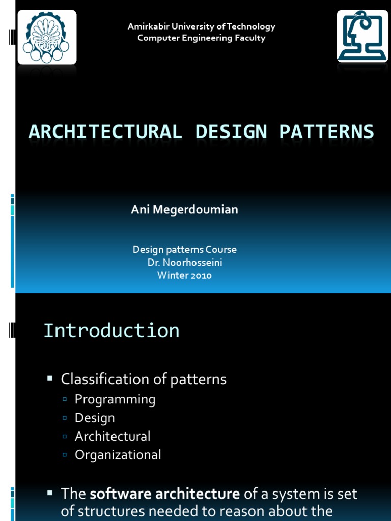 Architectural Patterns | PDF | Software Architecture | System