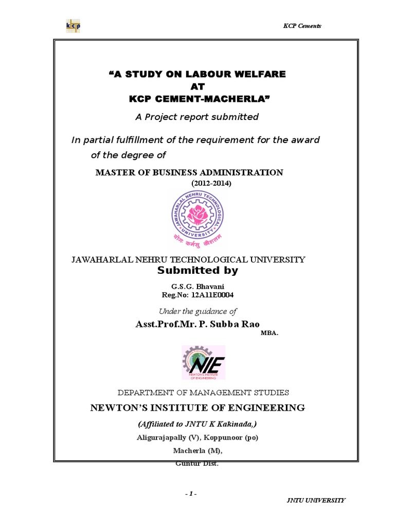 KCP Final Project - 2.1 | PDF | Employment | Welfare