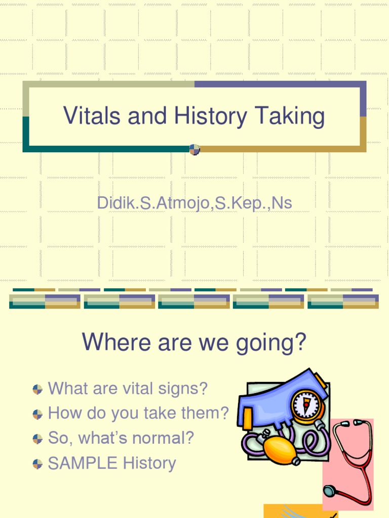 Vital Signs and History Taking Guide | PDF | Pulse | Blood Pressure
