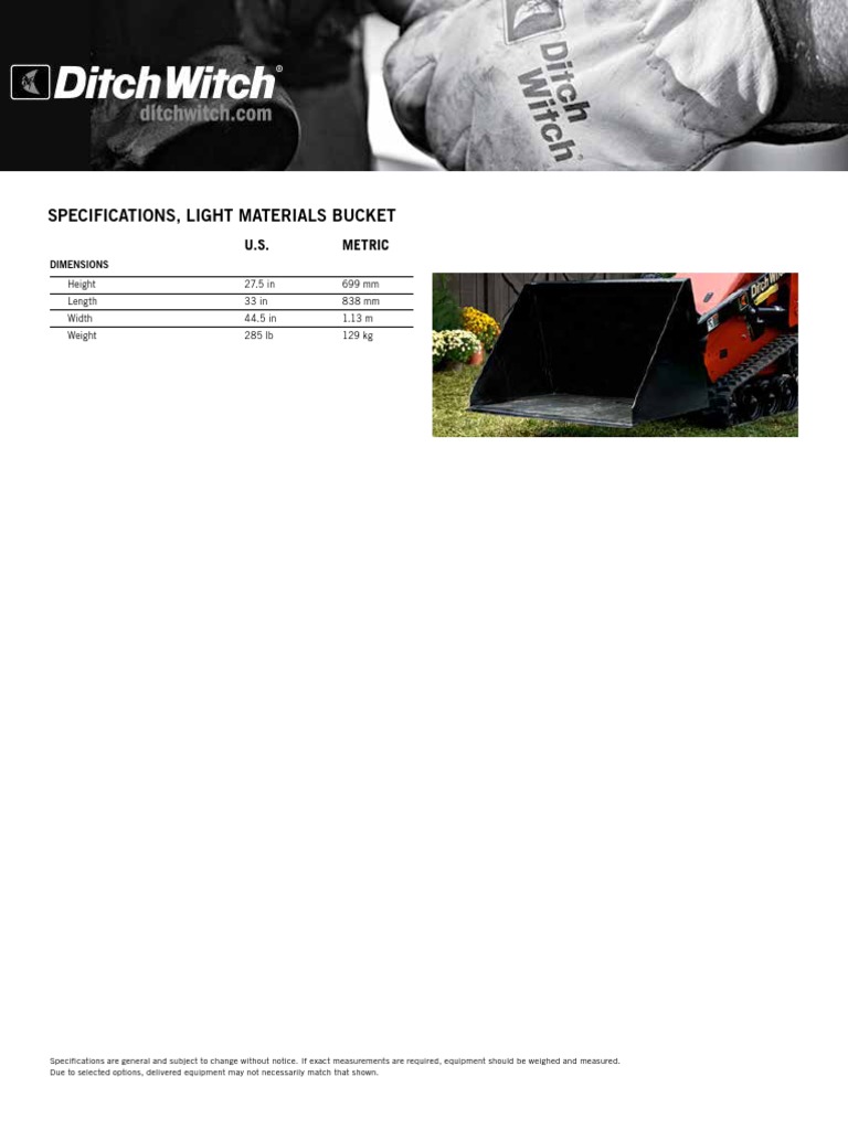 Printable Specs - Part5 LtMaterialsBucket PDF | PDF