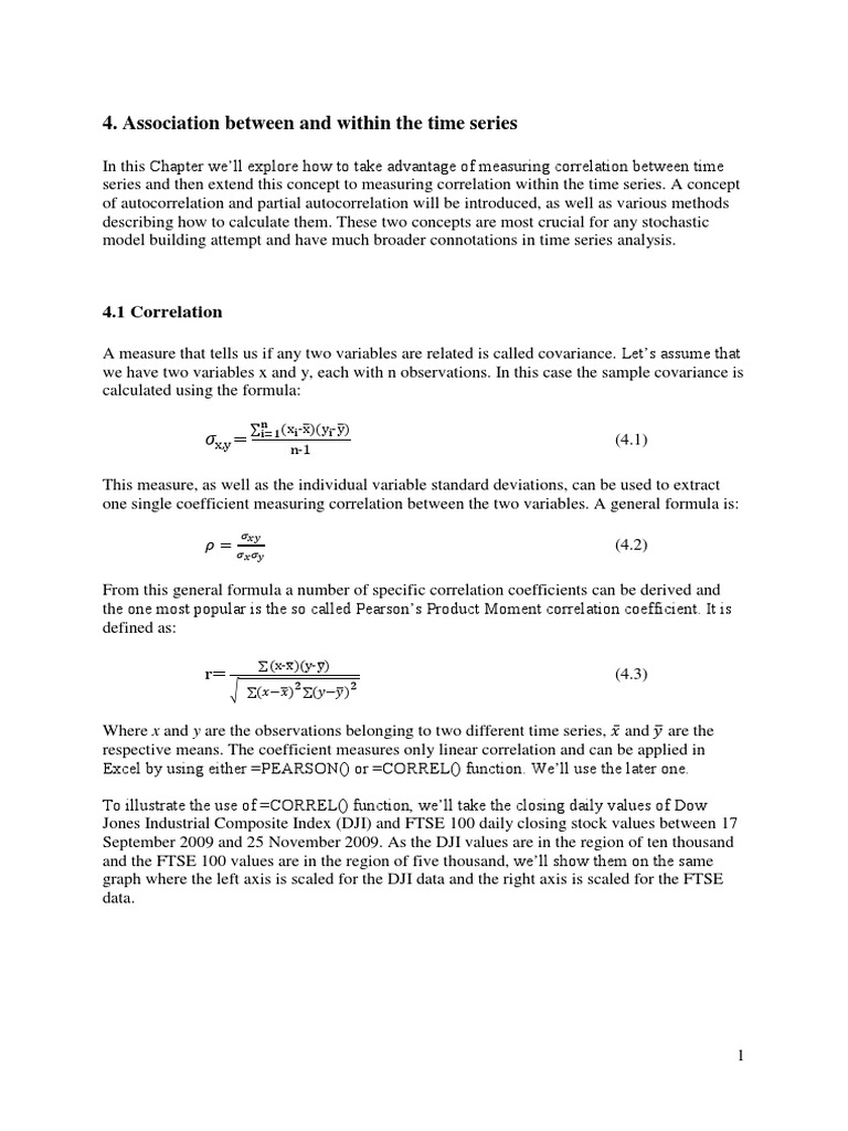 Autocorrelation S Pdf Correlation And Dependence Autocorrelation