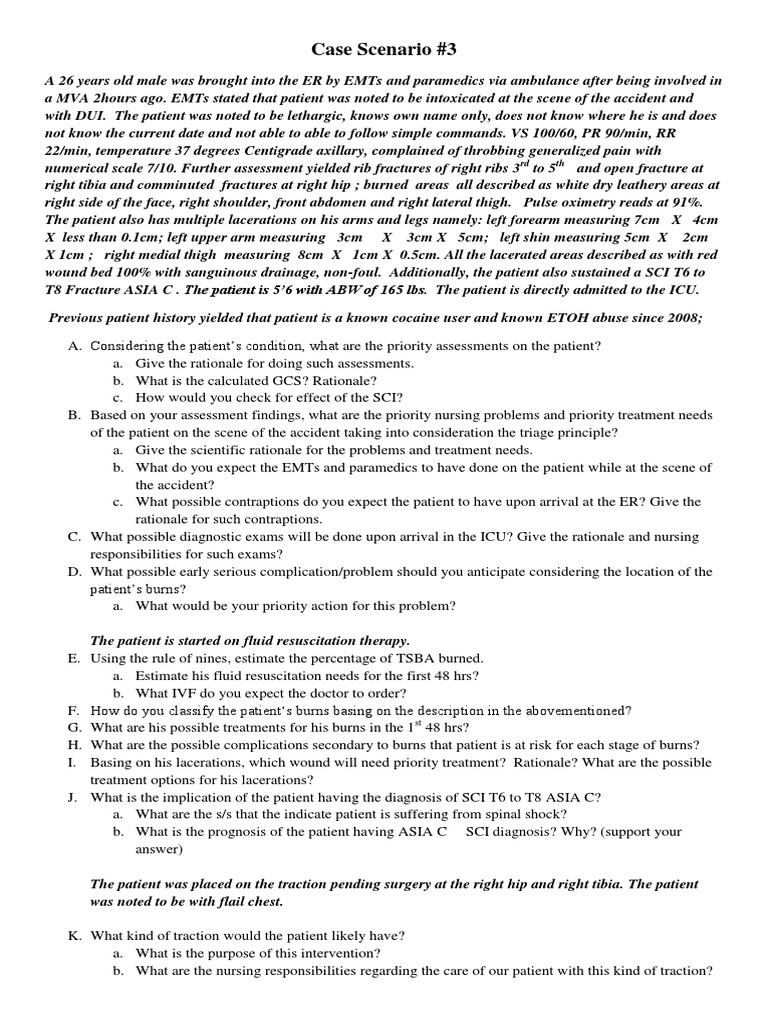 Case Scenario #3: RD TH | PDF