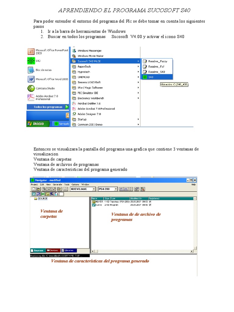 Aprendiendo El Manejo Del Programa Sucosoft s40 | PDF | Ventana (informática) | Compilador