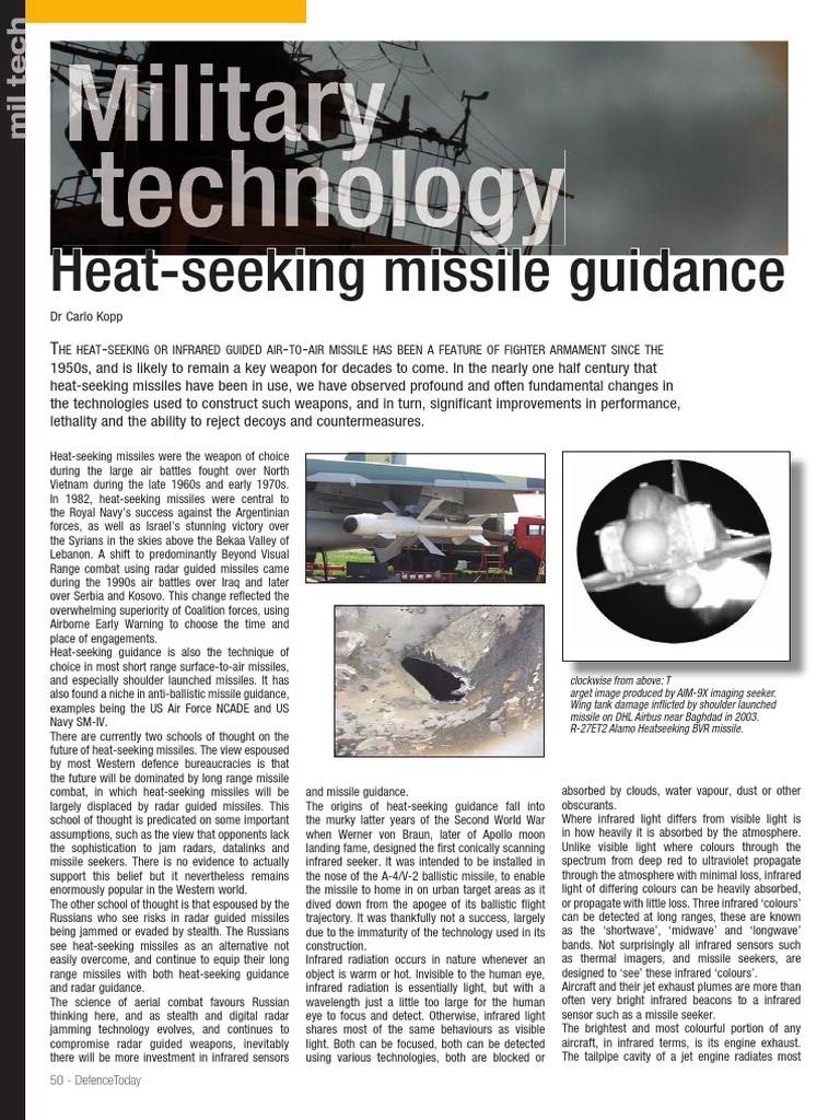 IR Guidance | PDF | Infrared | Missile