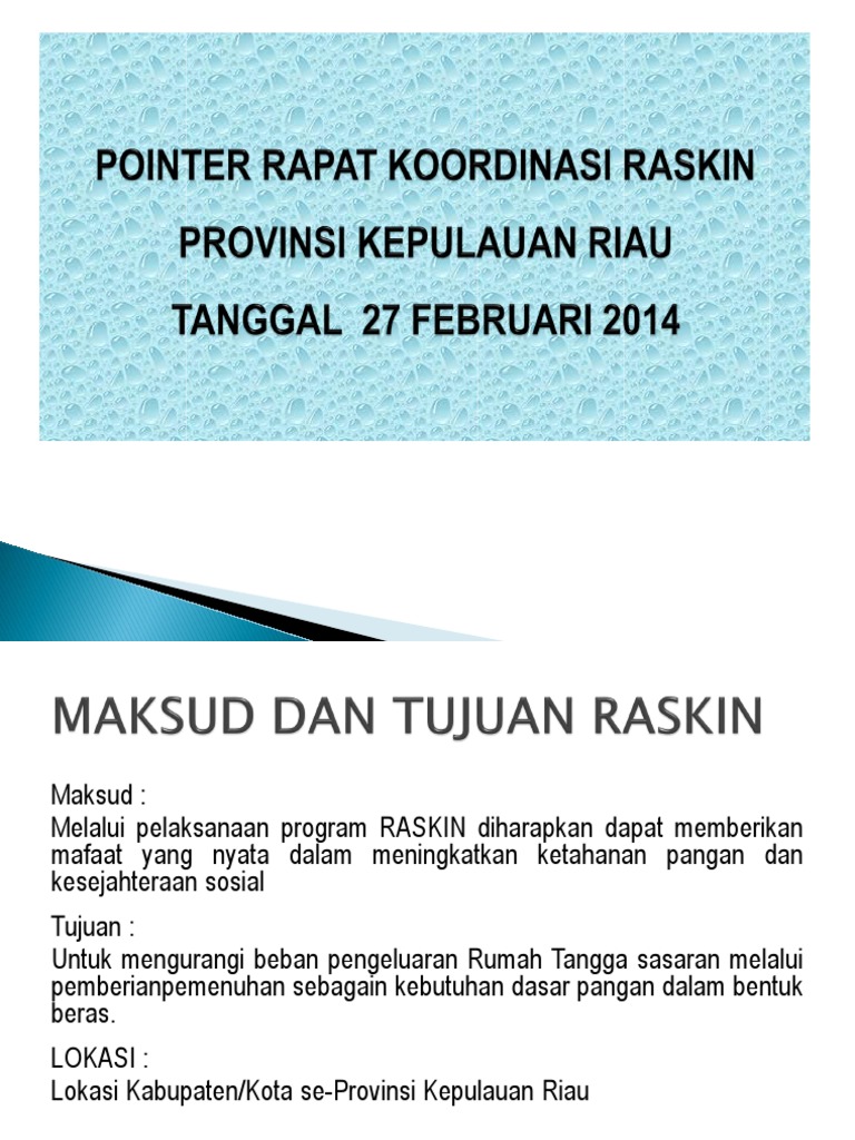 Pointer Rapat Koordinasi | PDF