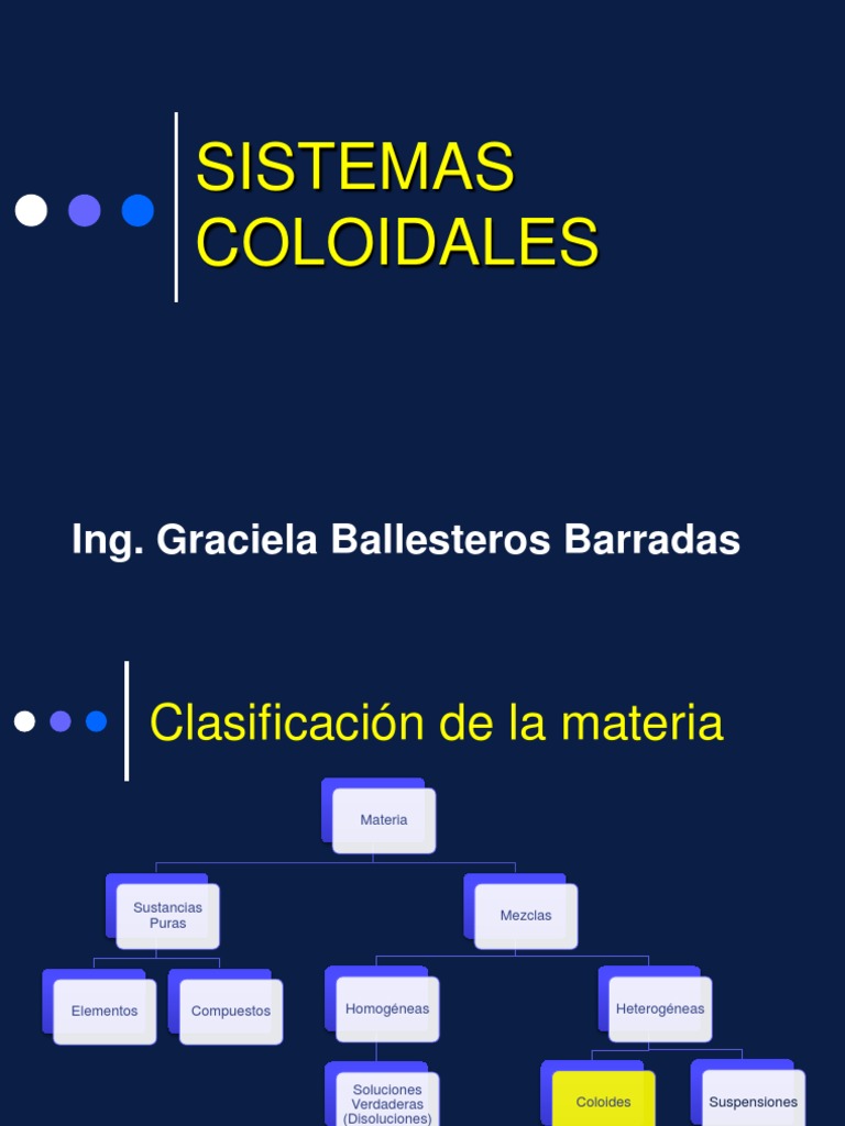 Sistemas Coloidales | PDF | Coloide | Física Aplicada e Interdisciplinaria
