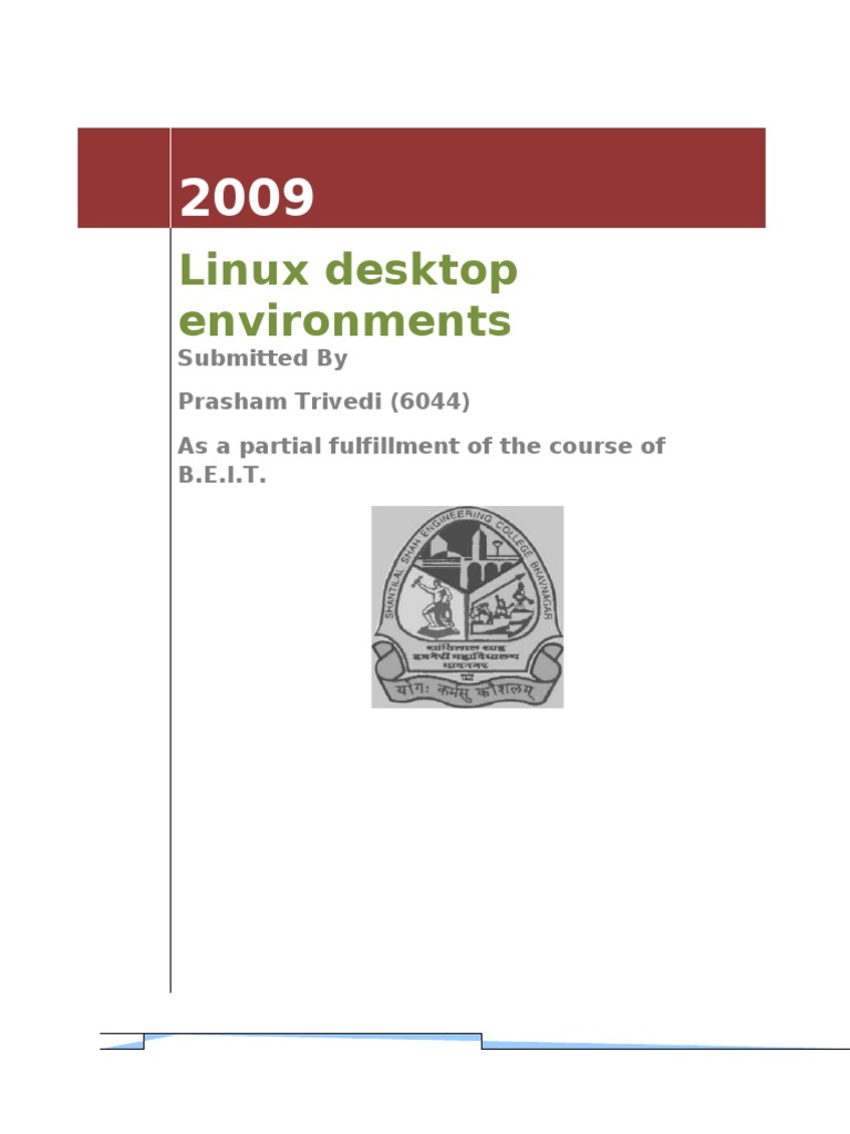 Linux Desktop Environments | PDF | Desktop Environment | Graphical User ...