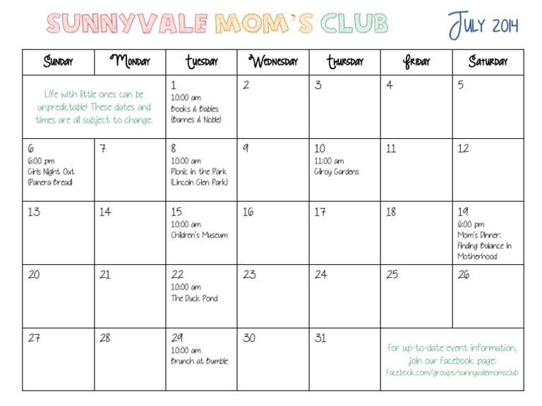 MC Calendar July 1 | PDF | Social Science