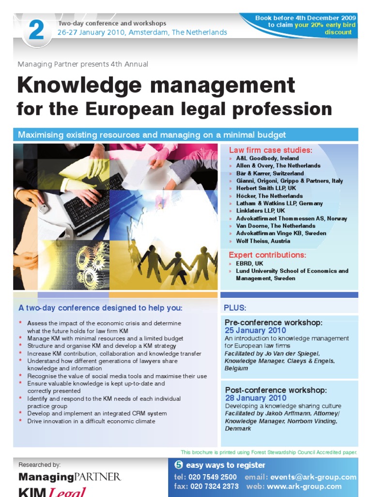 Knowledge Management For The European Legal Profession | PDF ...
