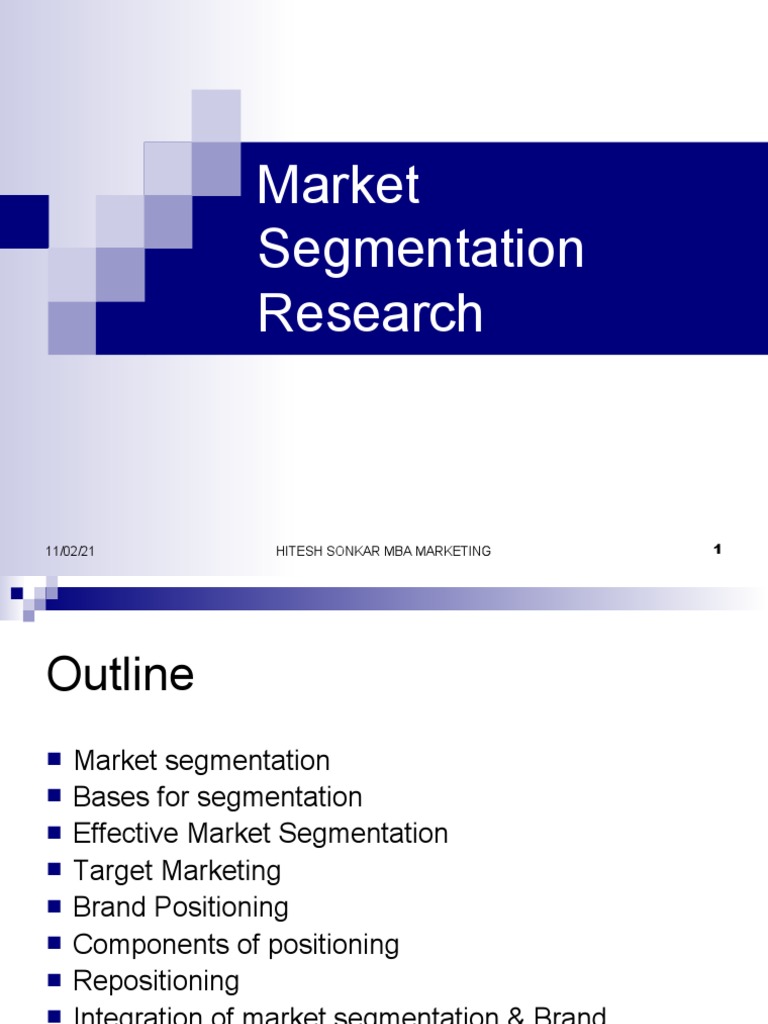 Market Segmentation and Positioning Guide | PDF | Market Segmentation ...