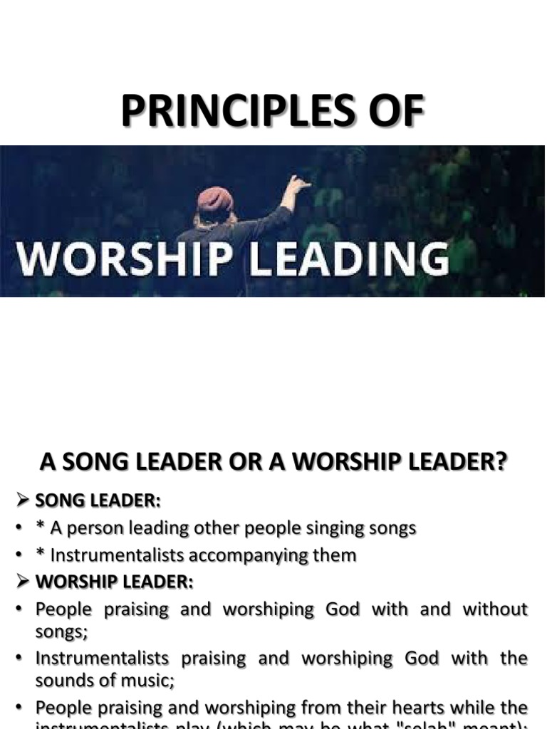Principles of Worship Leading | PDF | Contemporary Worship Music | Worship