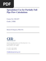 Partially Full Pipe Flow Calculations | PDF | Hazards | Chimney
